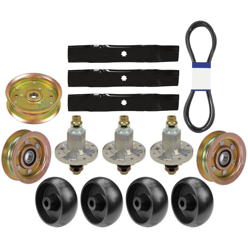 210-051 265-238 New Mower Deck Rebuild Kit w/ Wheels For John Deere ...